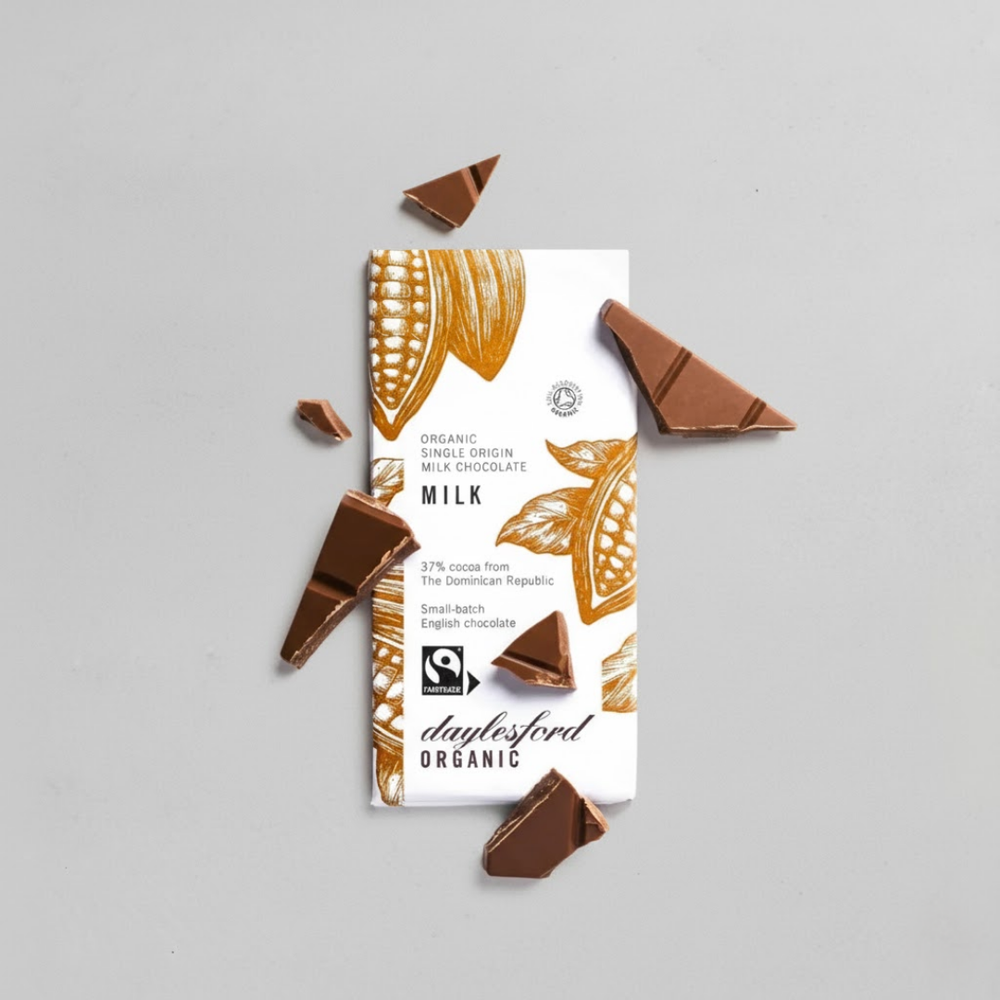 Daylesford Organic Single Origin Milk Chocolate Bar 75G – Scoop ...