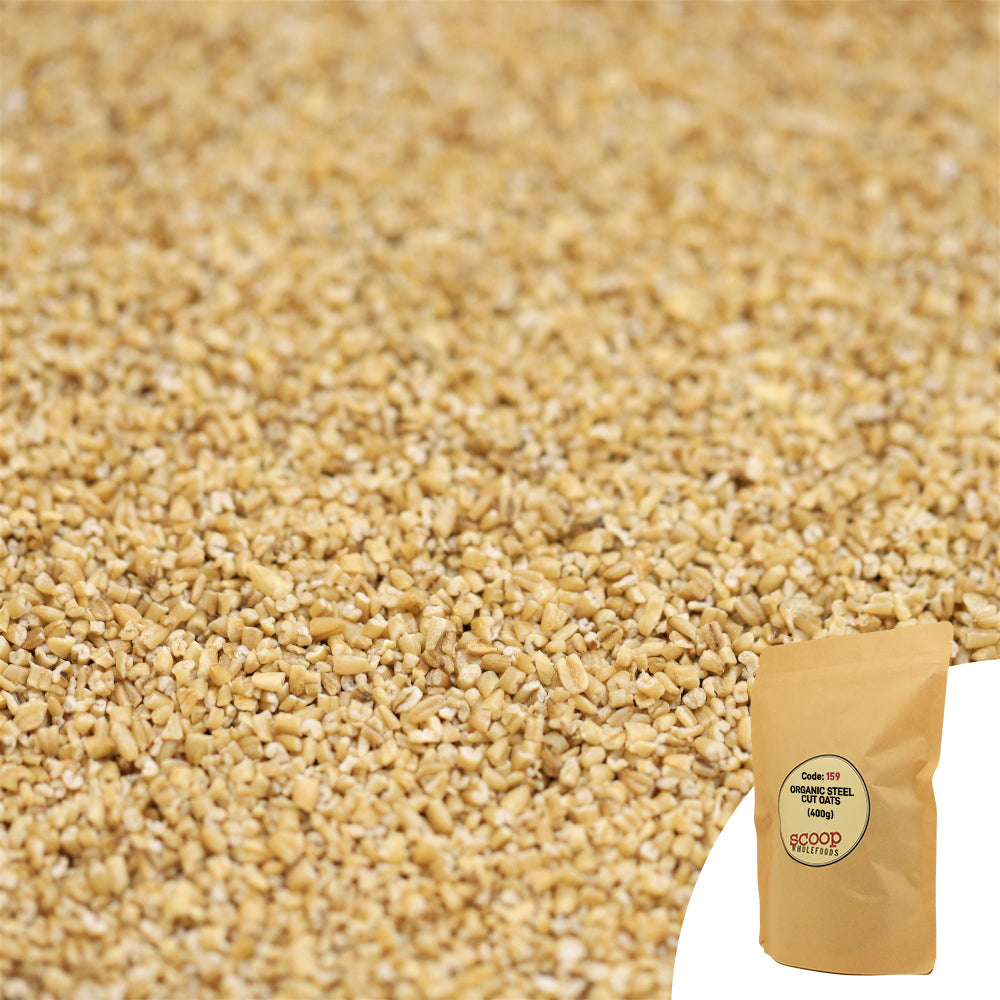 Organic Steel Cut Oats Pouch 400G | Scoop Wholefoods Singapore