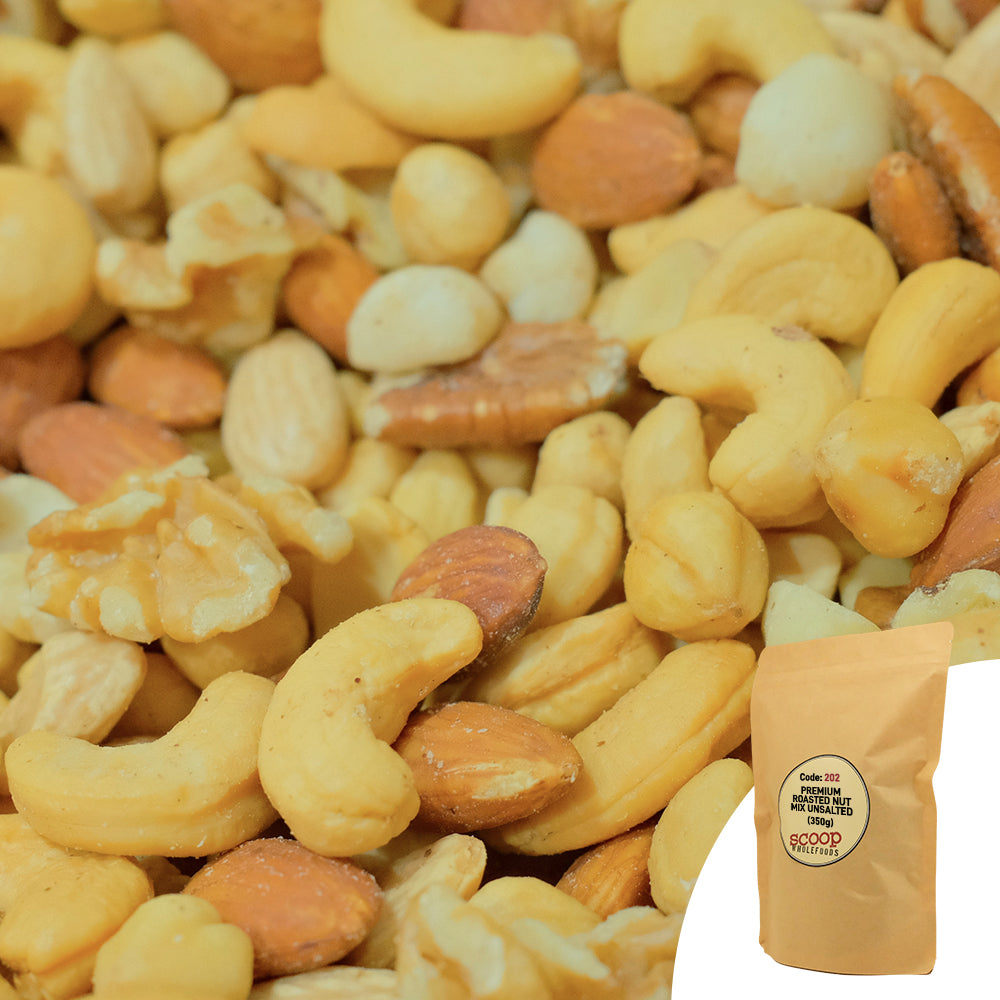 Roasted Nut Mix Unsalted Pouch 300G | Scoop Wholefoods Singapore