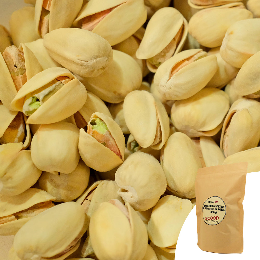 Roasted Pistachios In Shell Pouch 300G | Scoop Wholefoods Singapore