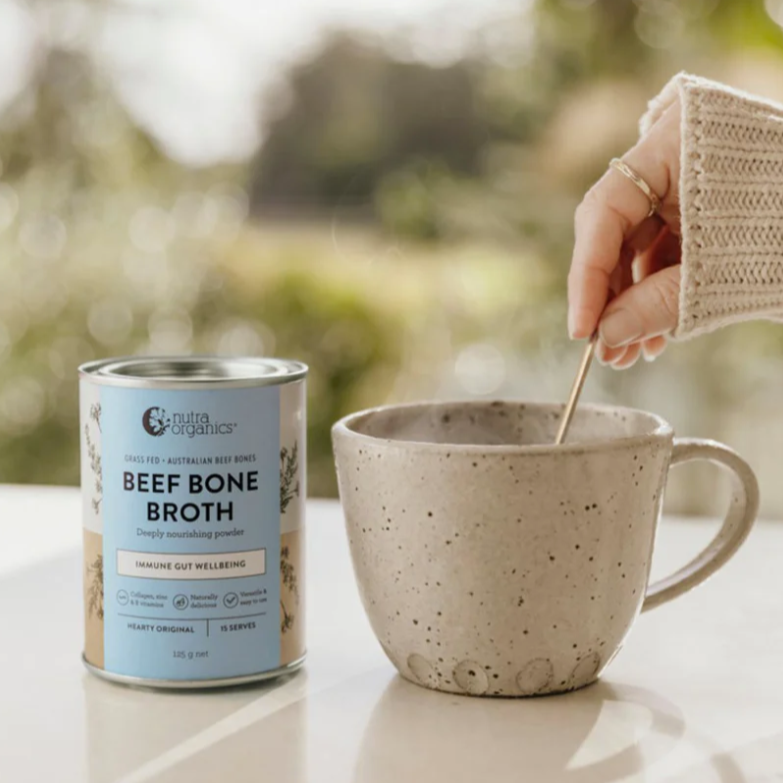Beef Bone Broth Powder - Hearty Original 125G | Scoop Wholefoods Singapore